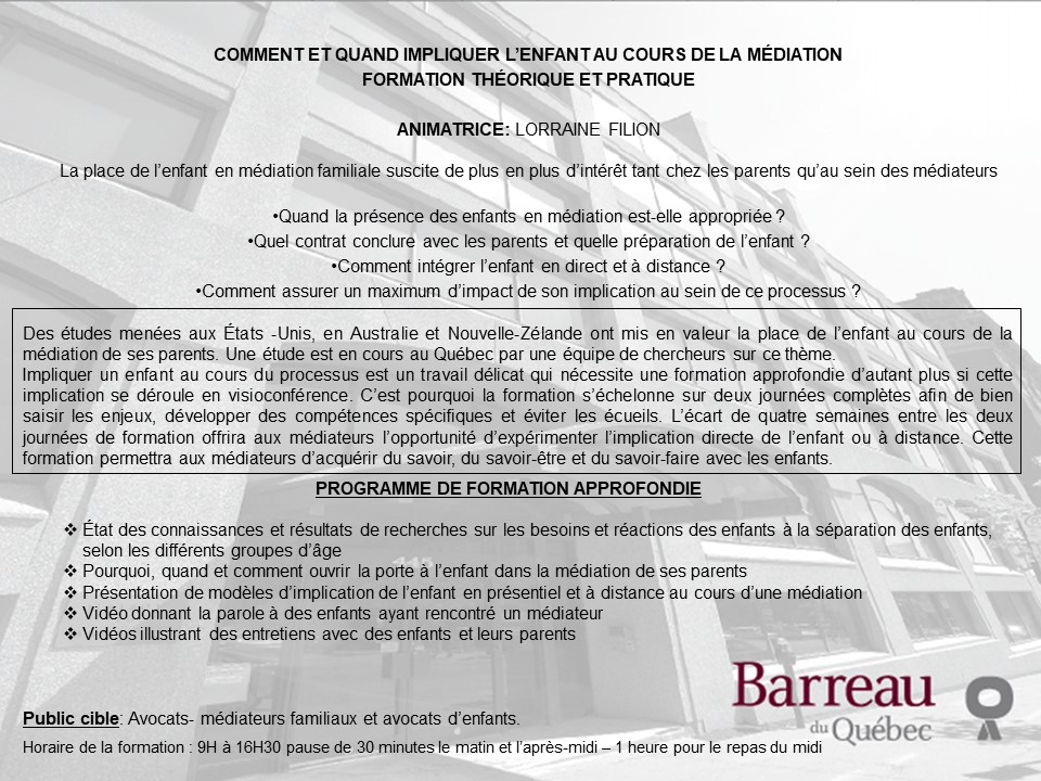 Recherche par domaines de droit - Formations offertes par le Barreau ...
